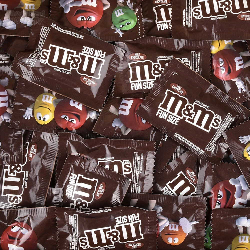 M&M Plain Fun Size Packs (Approx. 599 Cnt)