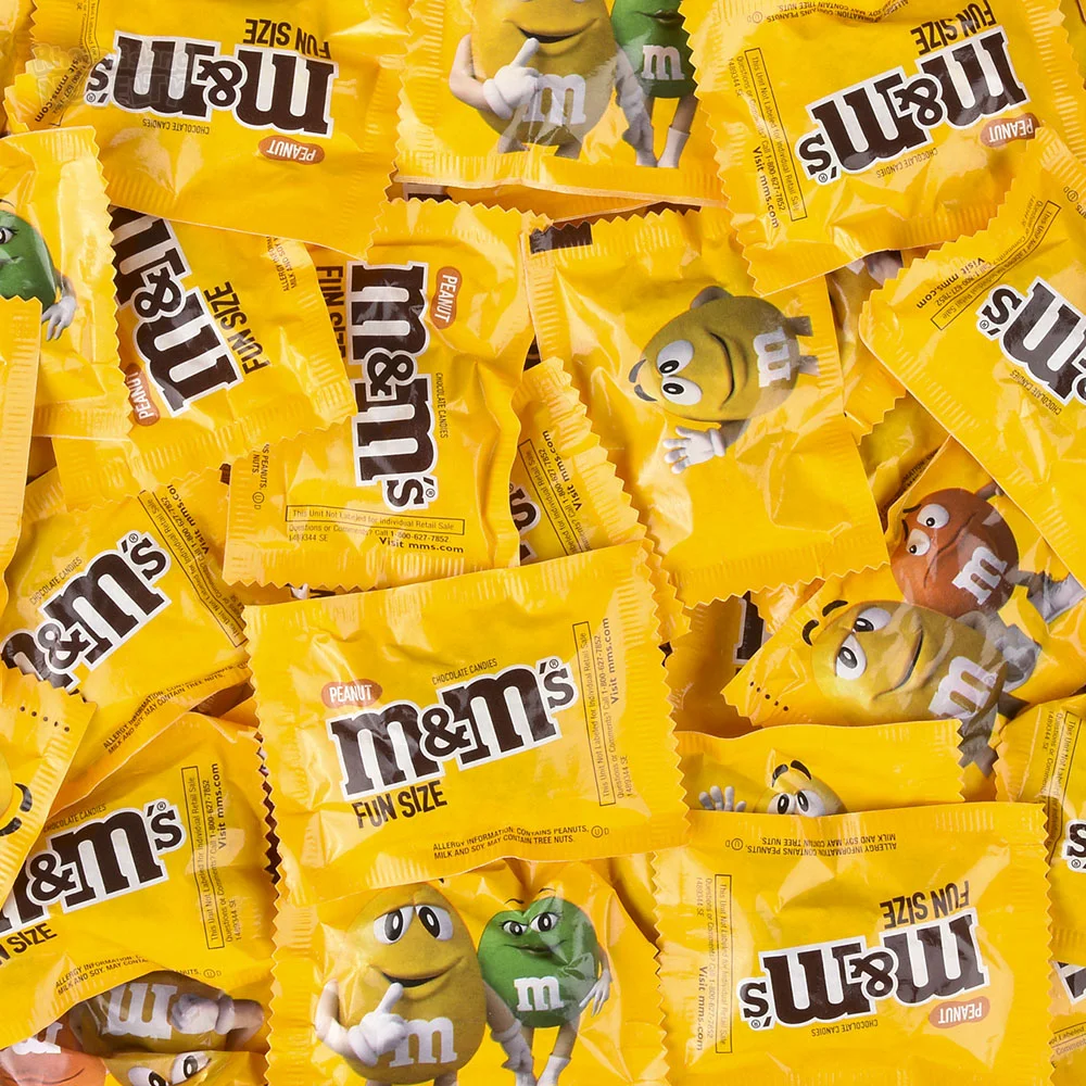 M&M Peanut Fun Size Packs (Approx. 583 Cnt)