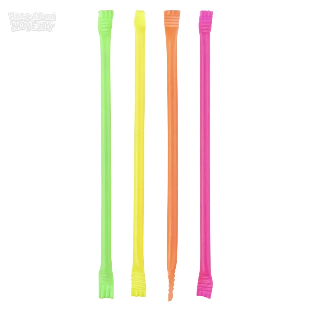 Candy Filled Straws (240 Cnt) - Neon Laser 5"