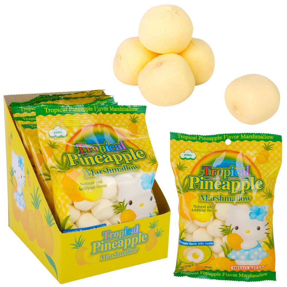 Hello Kitty Marshmallow (12 Cnt) - Pineapple 3.1oz.