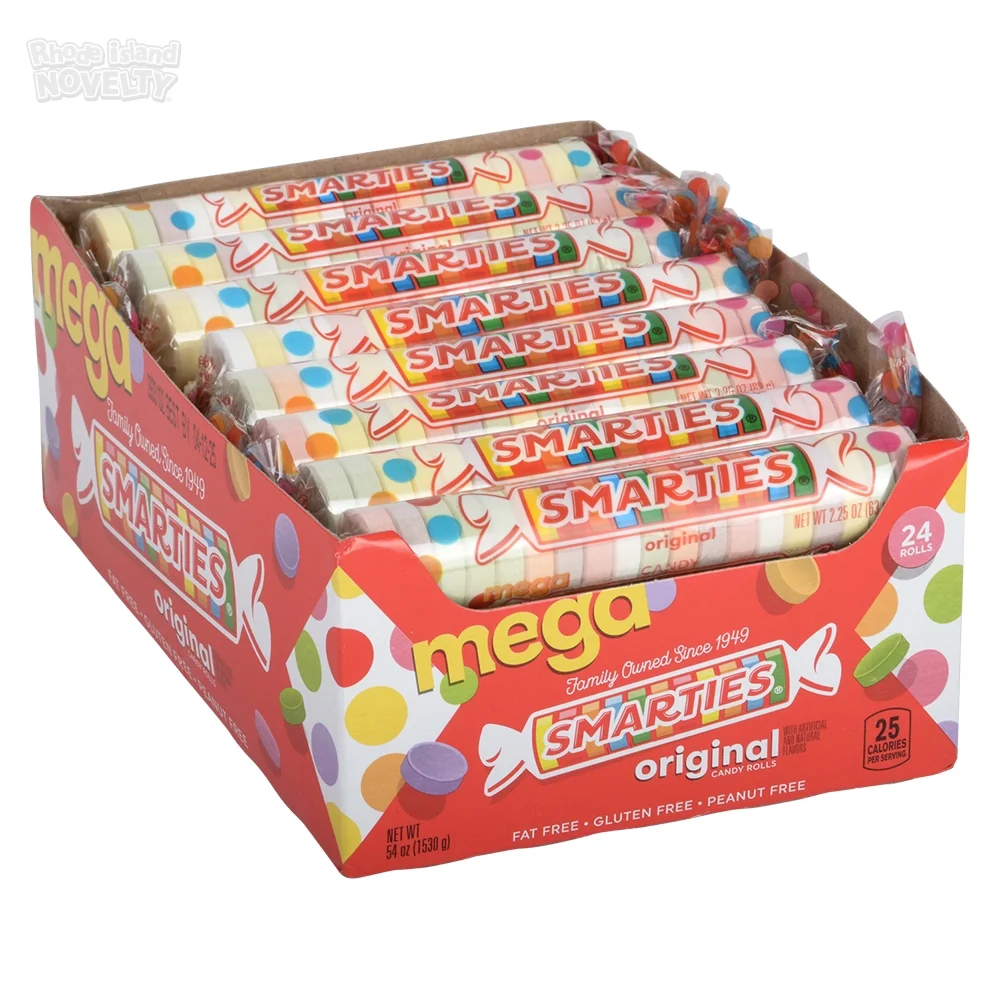 Mega Smarties Roll (24 Cnt)