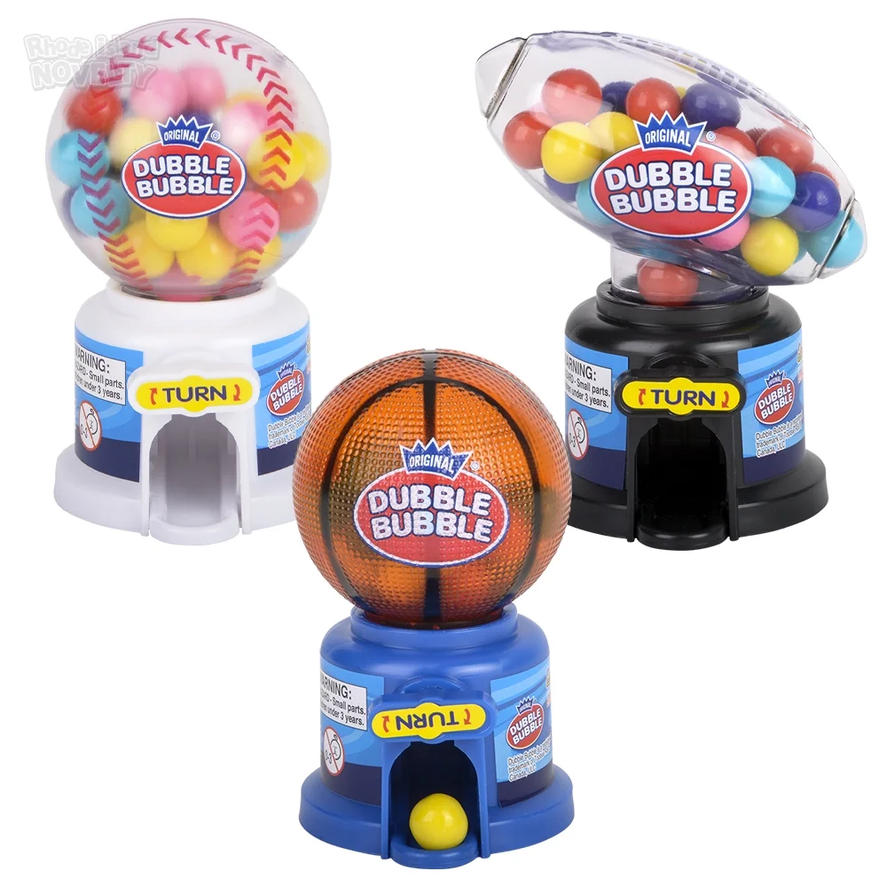 Sports Ball Gum Ball Machine (12 Cnt) 3.5"