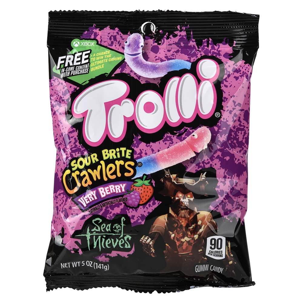 Trolli Sour Brite Crawlers Very Berry 5oz Peg Bag