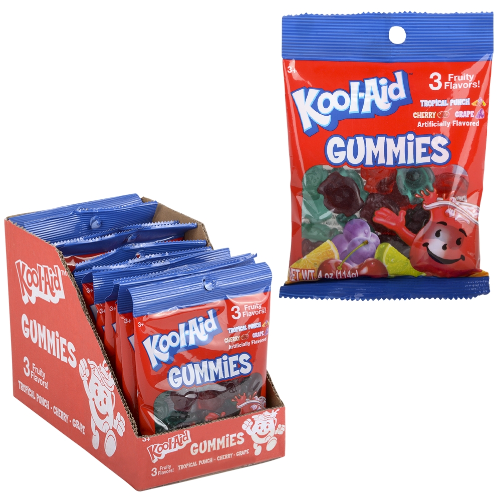 Kool-Aid - Shaped Gummy Peg Bag 4oz (12 Cnt)