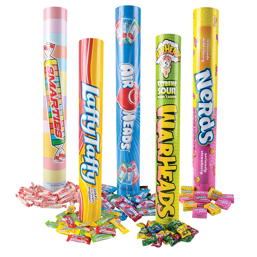 Super Tube Candy Bank Assortment 24” (6 Pcs)