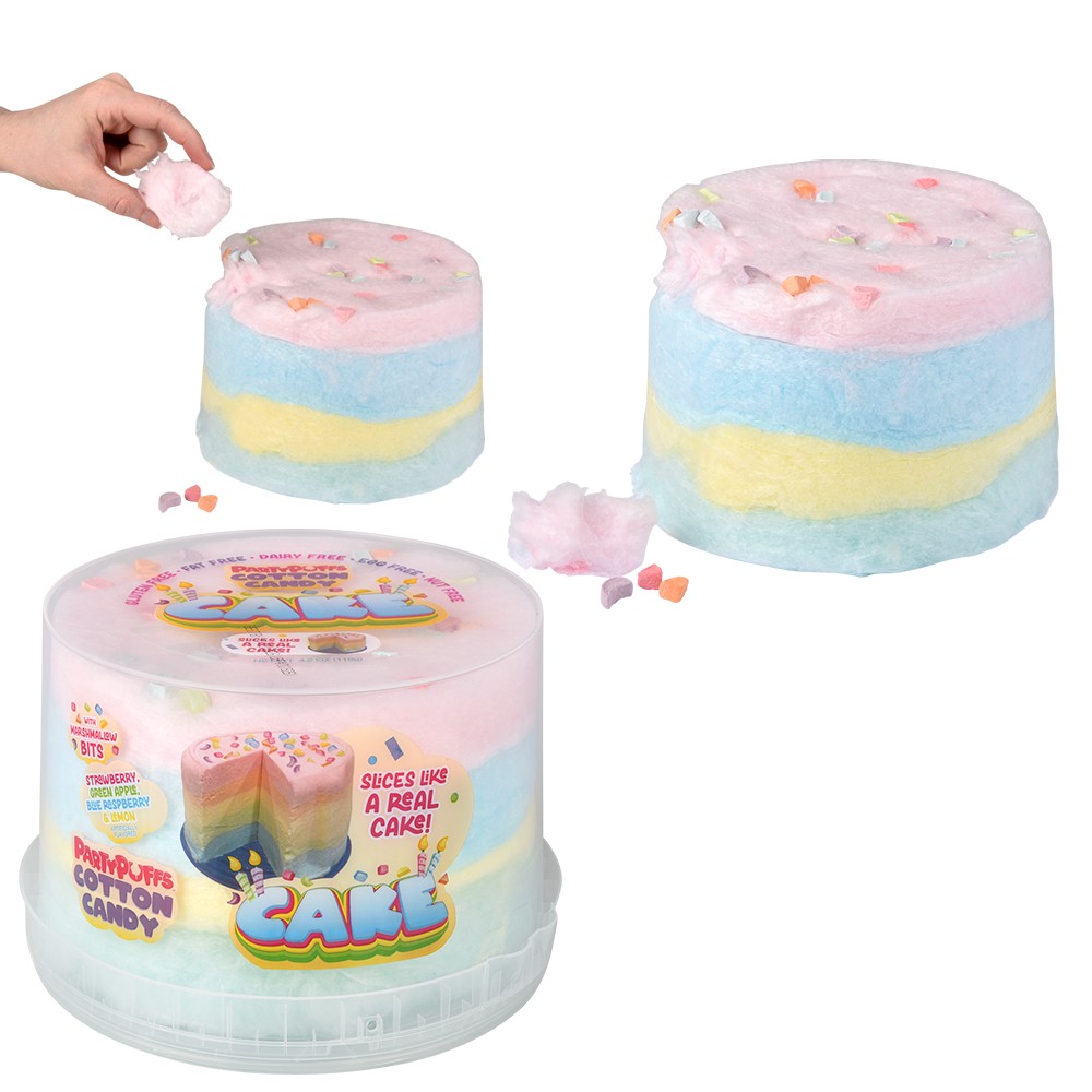 Party Puffs Cotton Candy Cake (4.2oz)