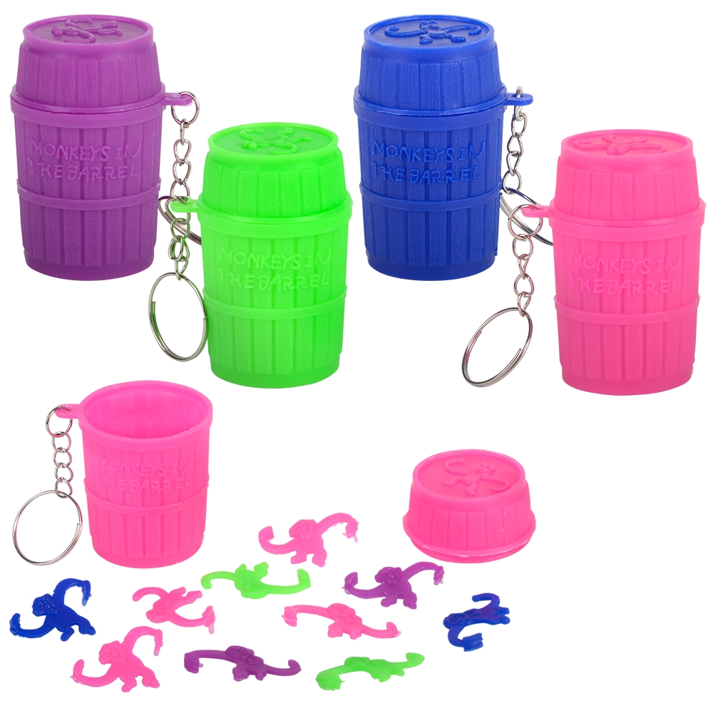 Monkey Bucket K/C (4 Asst.) 2"