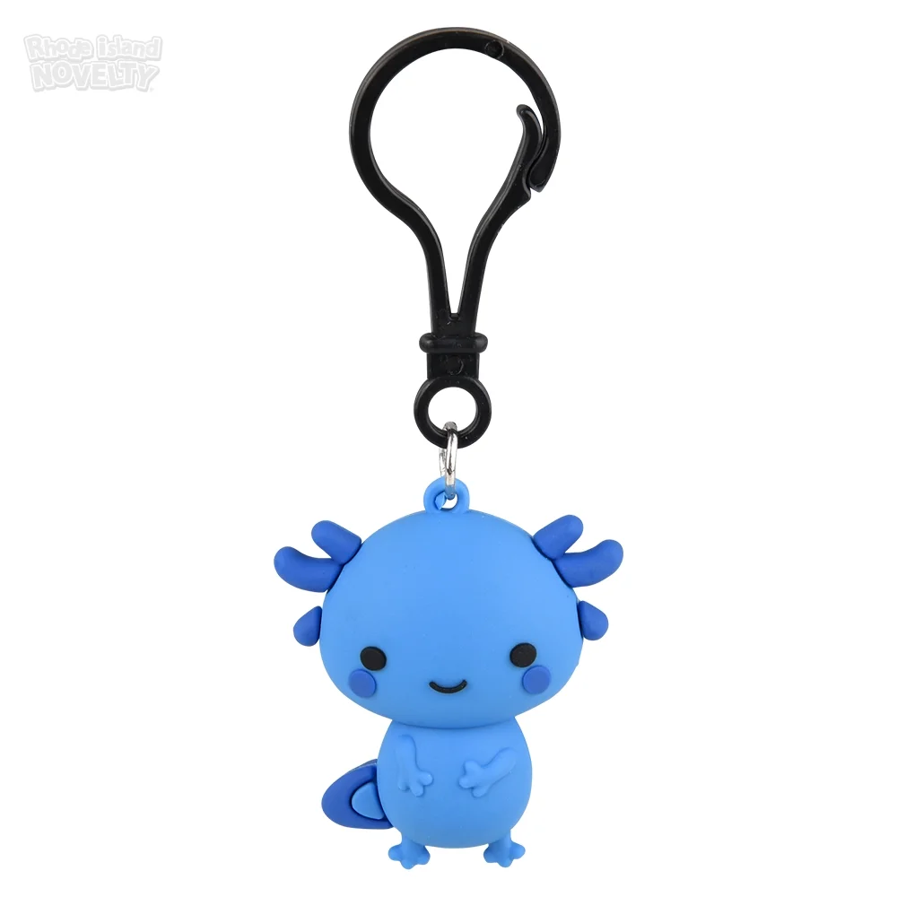 Cute Axolotl Backpack Clip (3 Asst.) 2"