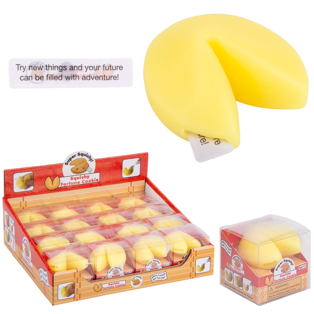 Squishy Fortune Cookie (16ea/Dsp)
