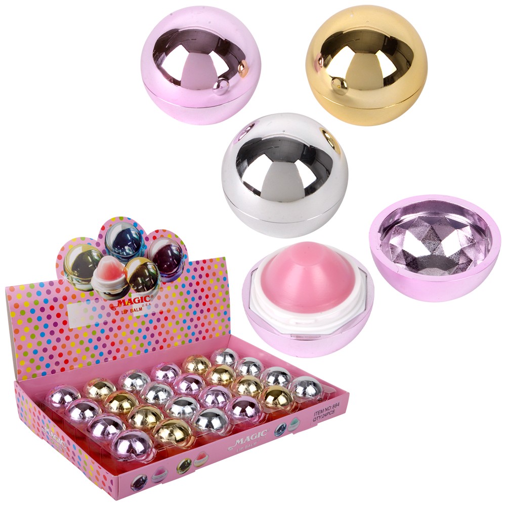 Glimmer Orb Lip Balm (24ea/Disp)