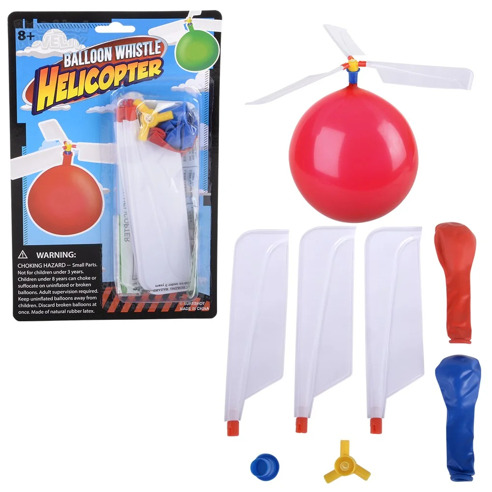Balloon Whistle Helicopter 6" (12pc/Min)