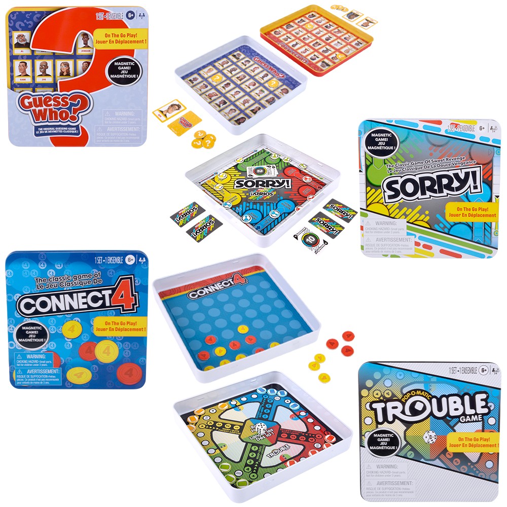Hasbro Tin Games (4 Asst) 6.5" (6ea/Case)