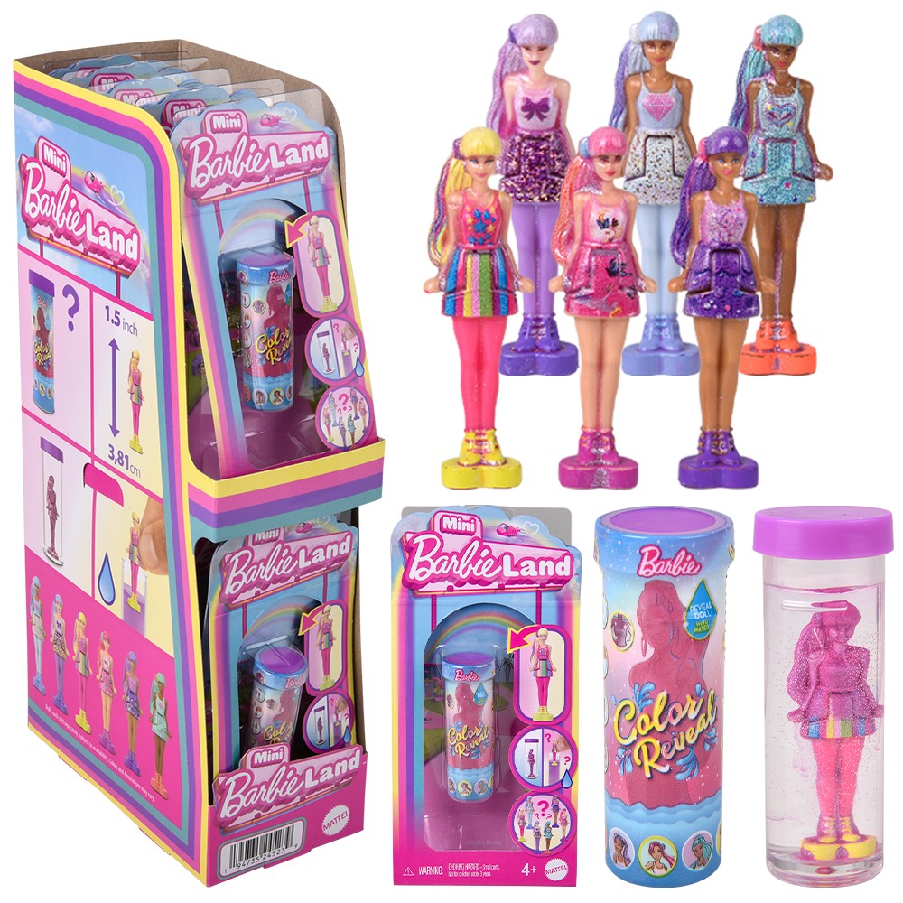 Mini Barbieland Color Reveal Doll Asst