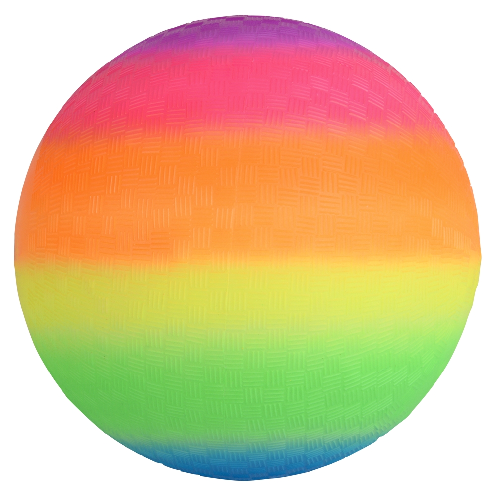 Neon Rainbow Playground Ball 8.5"