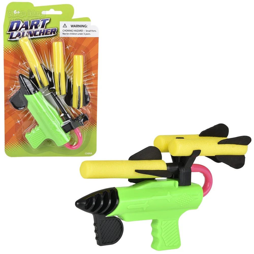 Foam Dart Launcher W/ 3 Darts 6"