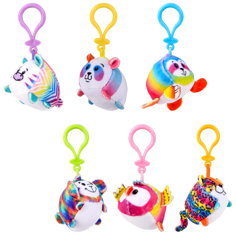 Micro Teenies K/C (6 Asst) - Jungle Bun Buns 2.5"