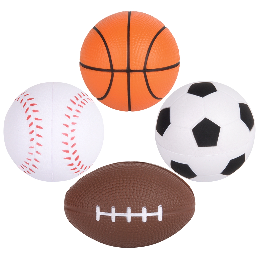 Foam Sports Ball (4 Asst.) 2"