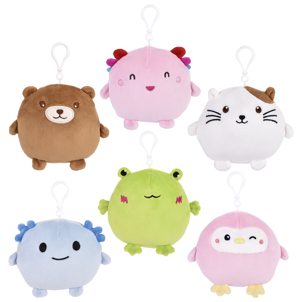 Cutie Buddie Snuggle Plush K/C (6 Asst.) 5"