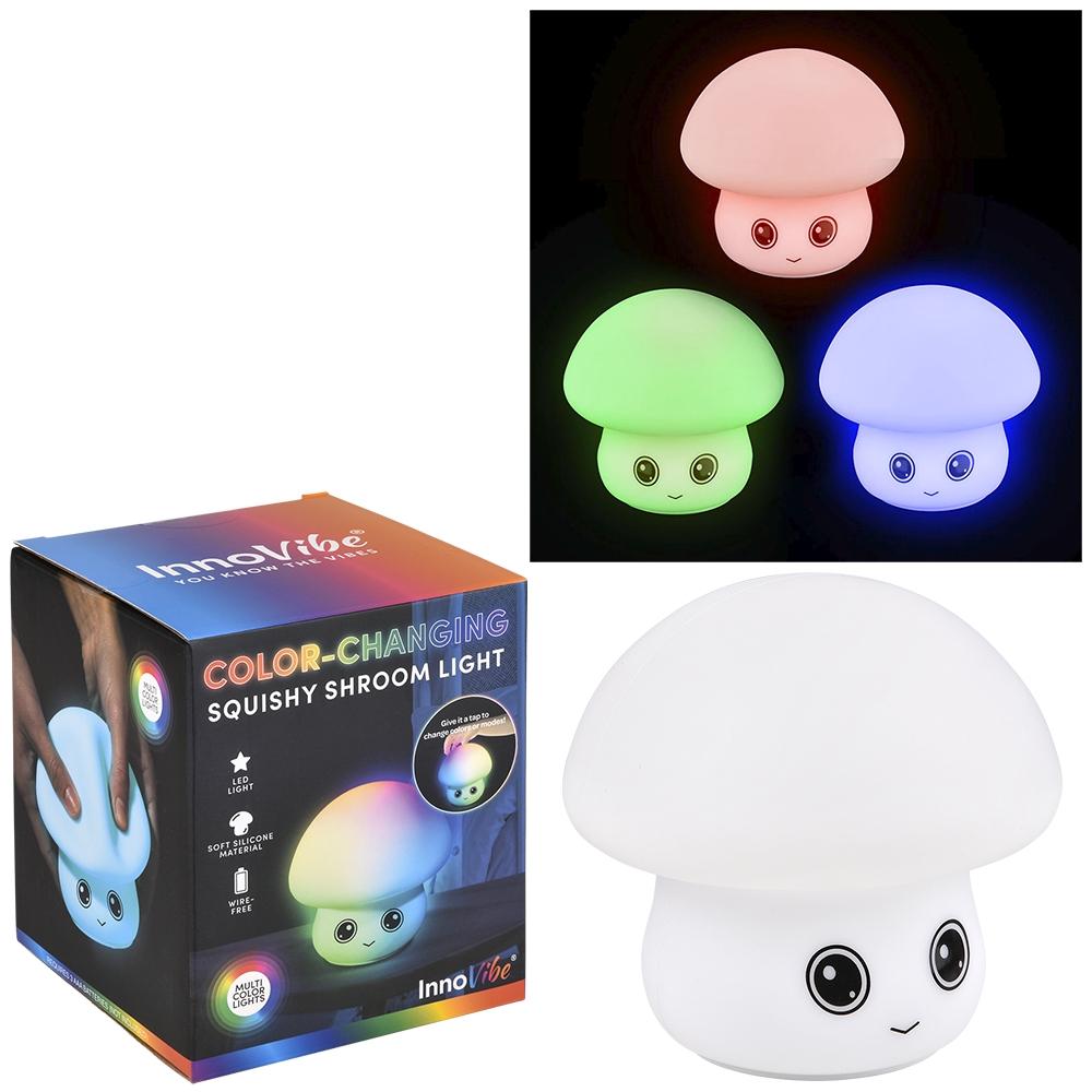 Color Changing Mushroom Touch Light 4.5"
