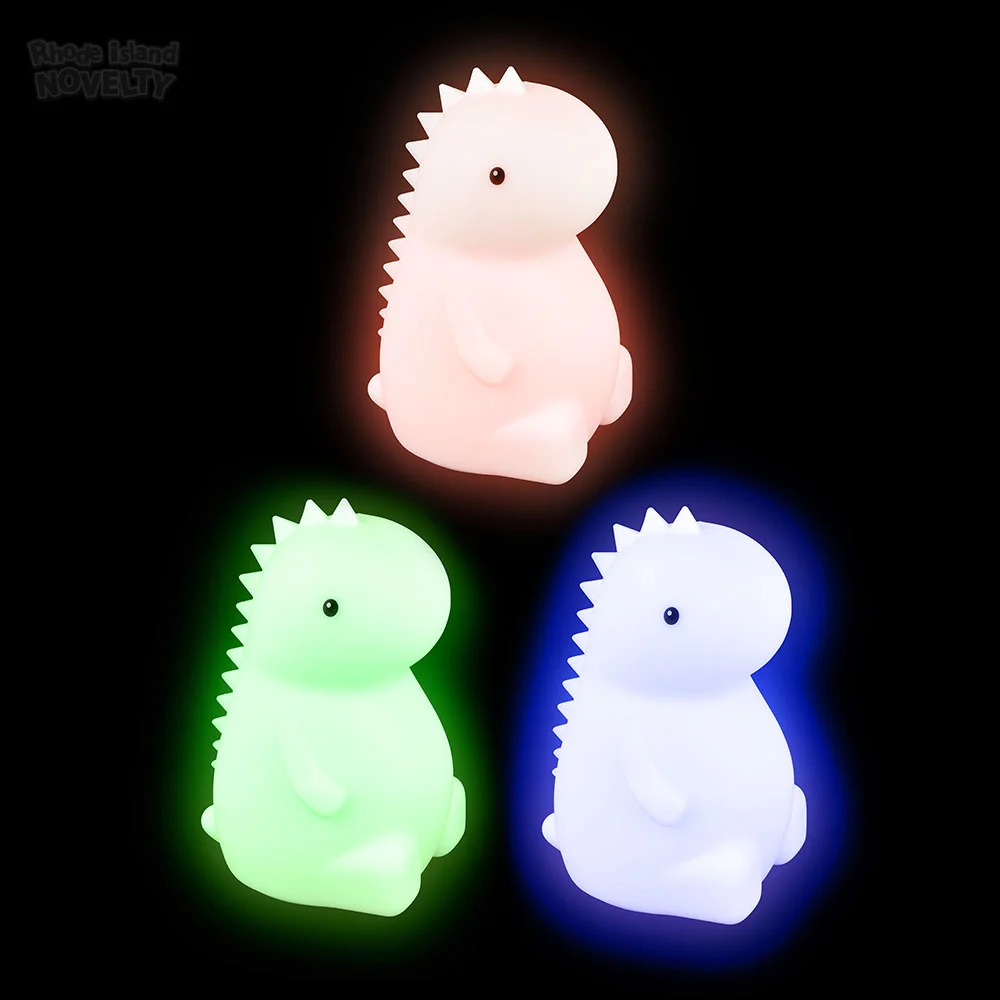 Color Changing Dino Touch Light 6"