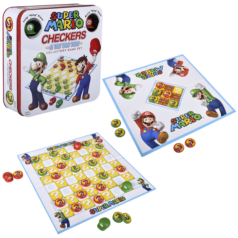 Checkers/ Tic-Tac-Toe Combos - Super Mario 8"