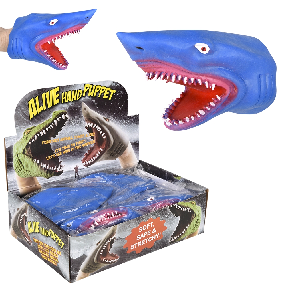 Soft Hand Puppet - Shark 6"