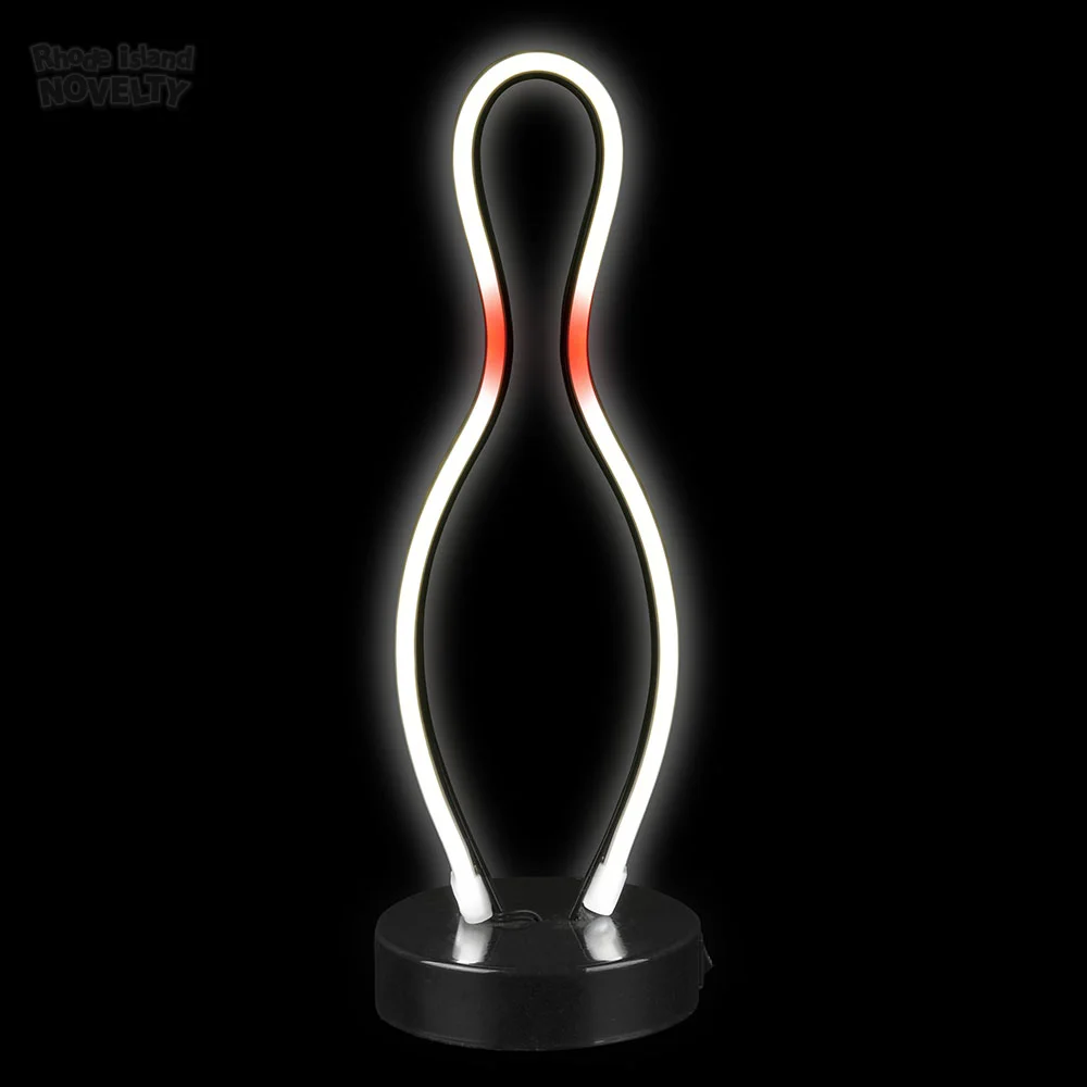 LED Neon Table Lamp - Bowling Pin 12"