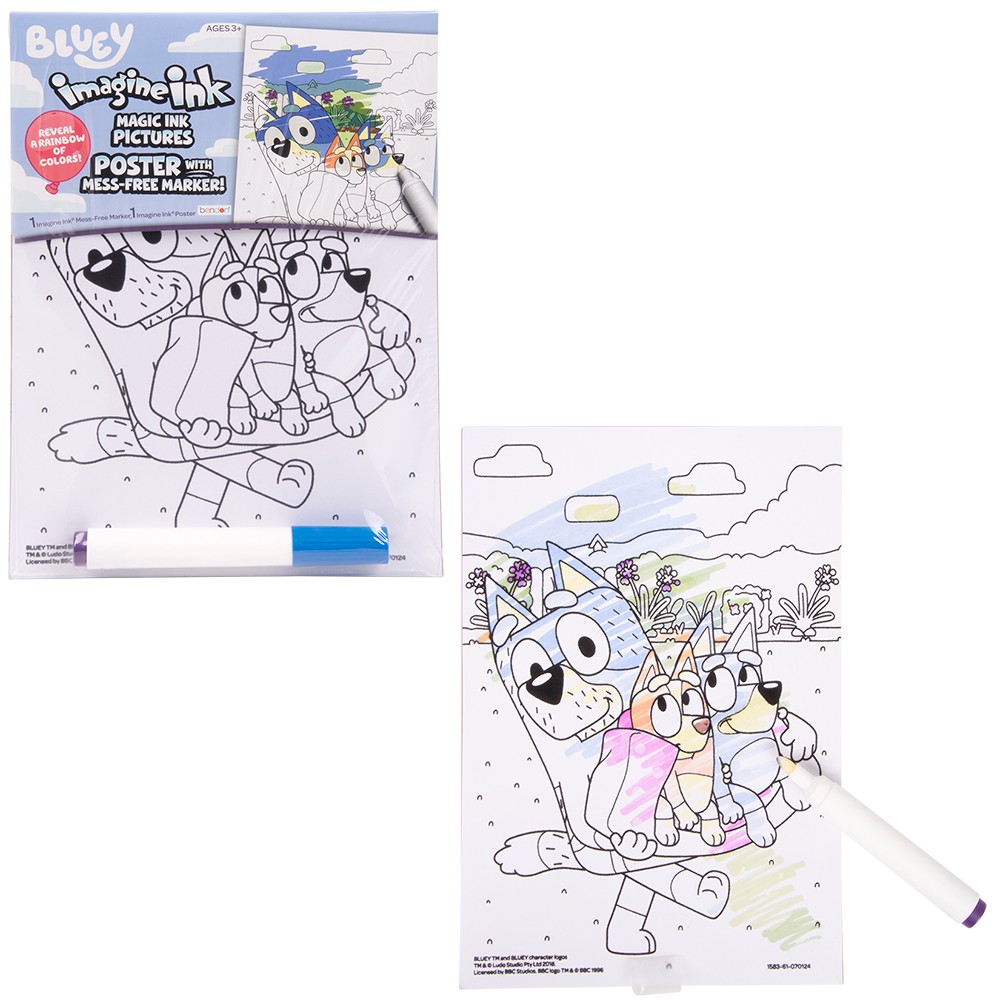 Bluey Magic Ink Poster 10.5" (12ea/Cs)