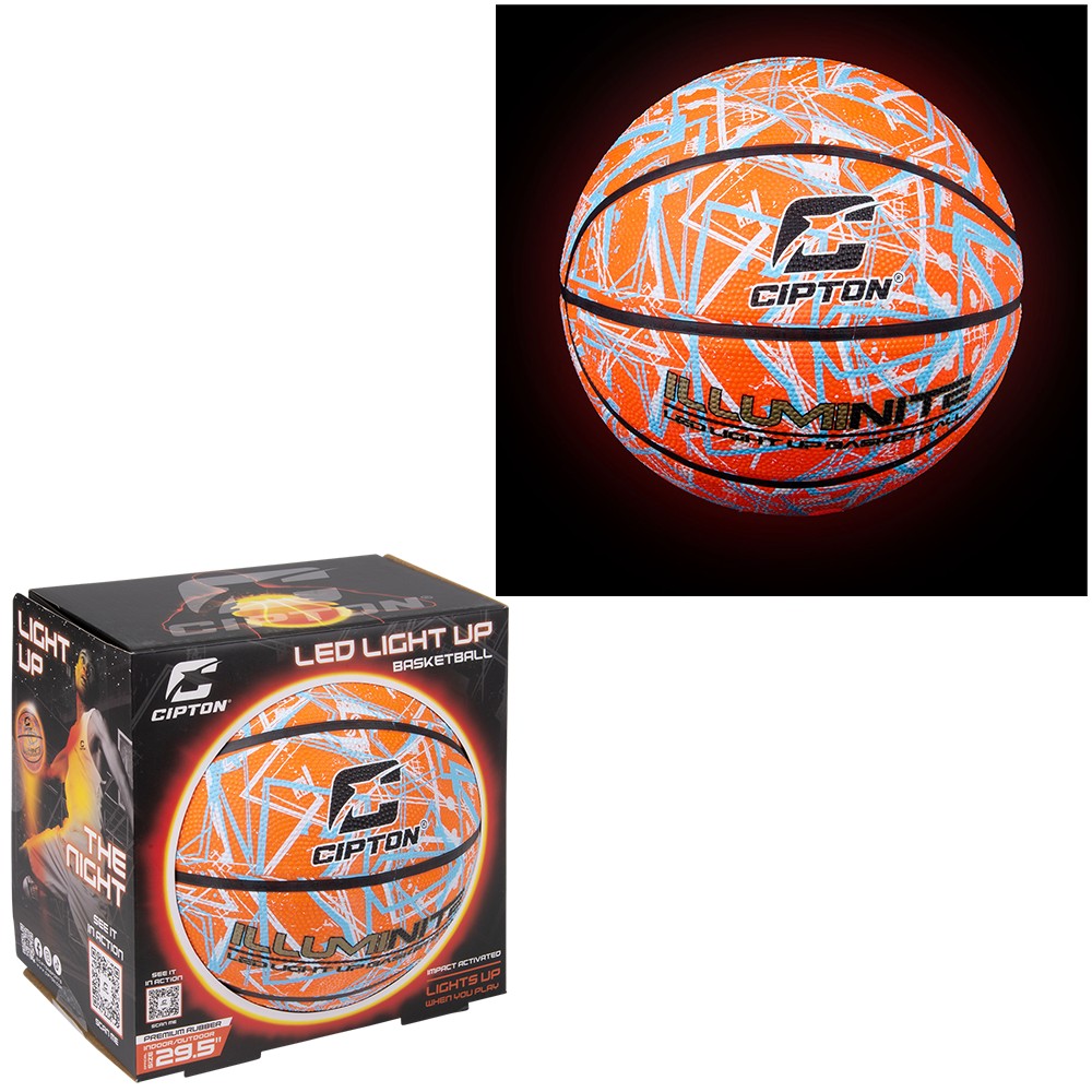 LED Light Up Camo Basketball 8"