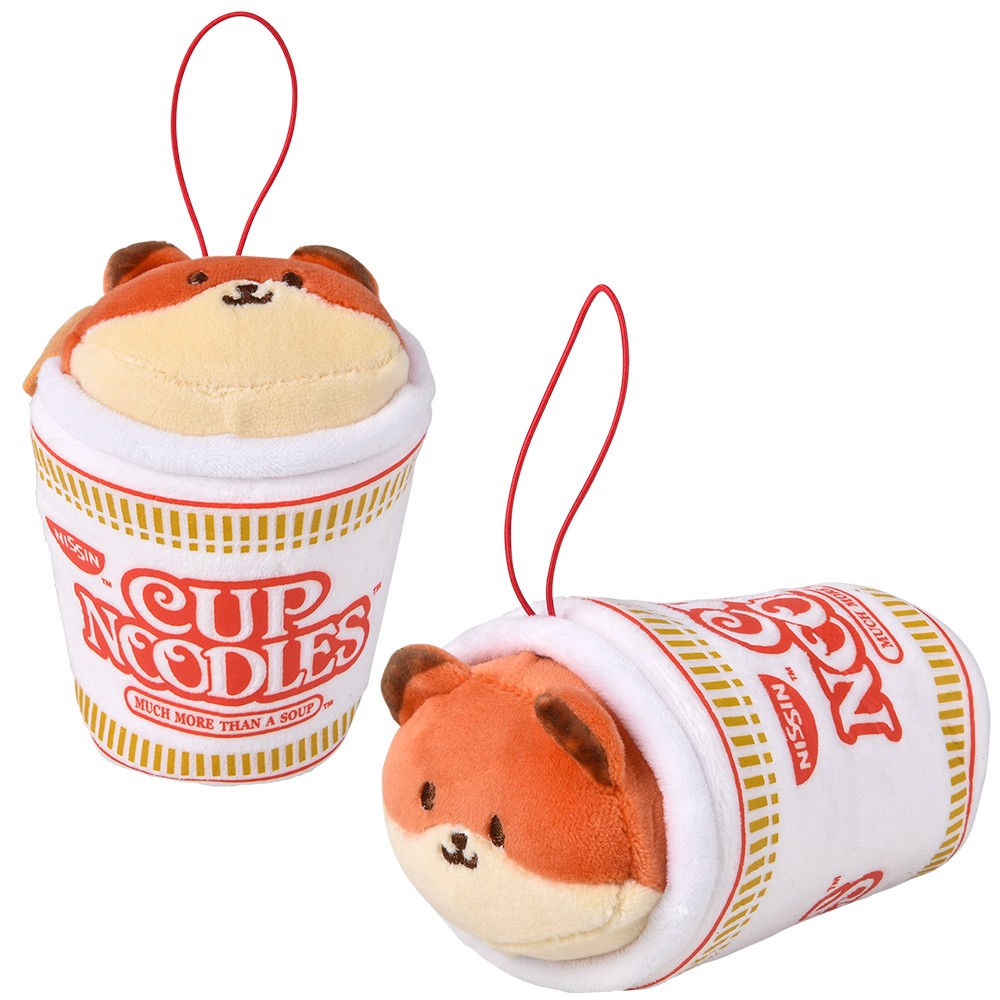 Anirollz Cup Of Noodles Foxiroll Keychain 4"