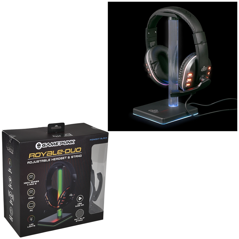 Gaming LED Headset And Stand Combo