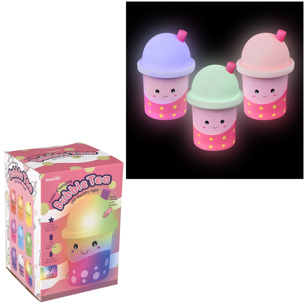 Color Changing Bubble Tea Touch Light 8"