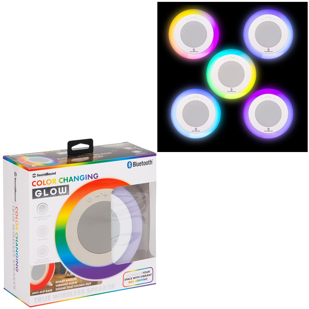 Round Wireless Glow RGB Speaker